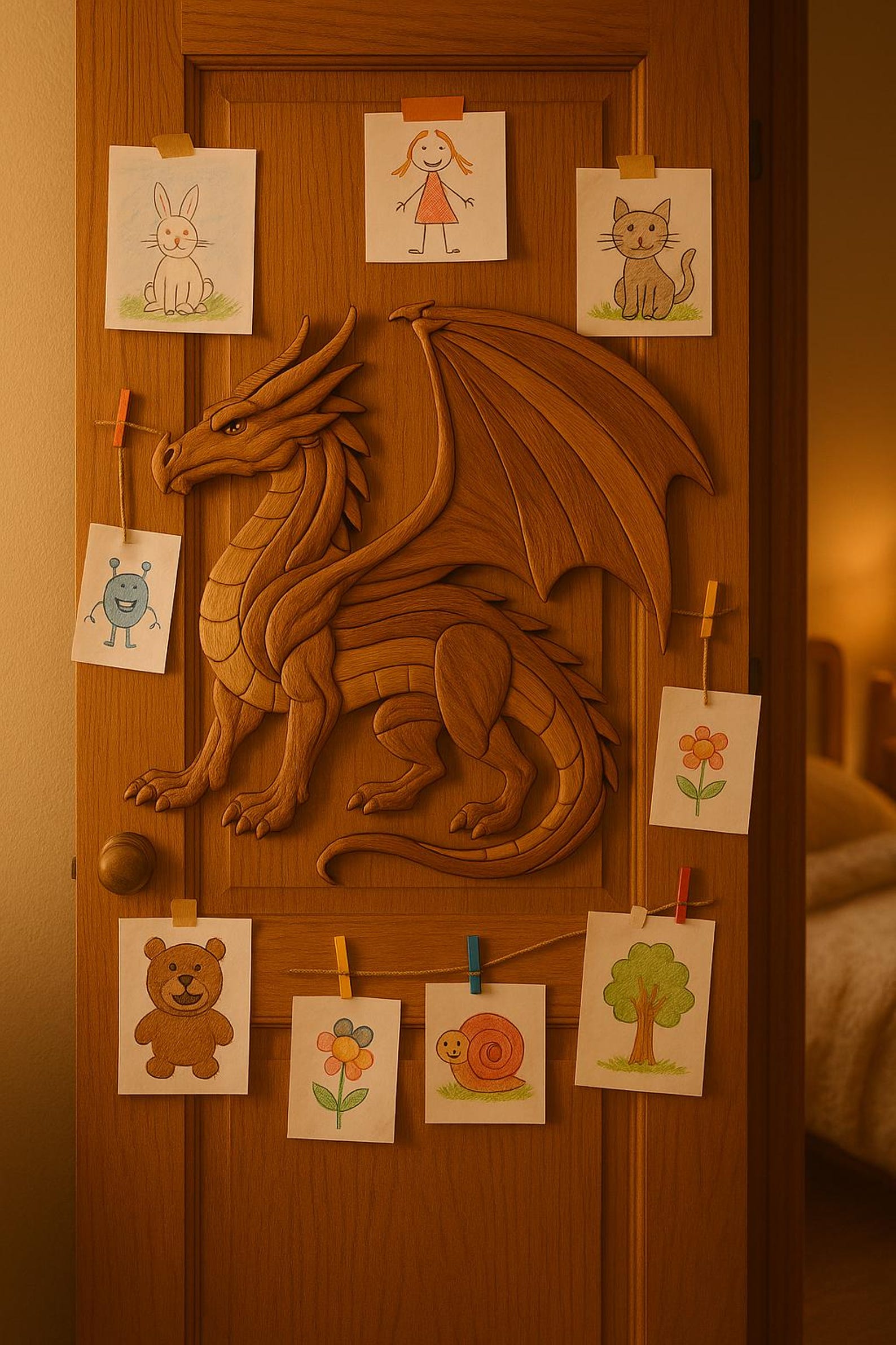 Dragon Intarsia Pattern DIY - Scroll Saw Woodworking Plan PDF - Fantasy ...