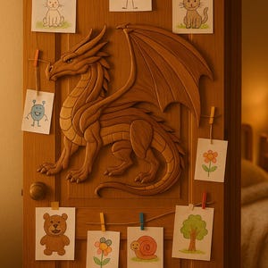 Dragon Intarsia Pattern DIY - Scroll Saw Woodworking Plan PDF - Fantasy ...