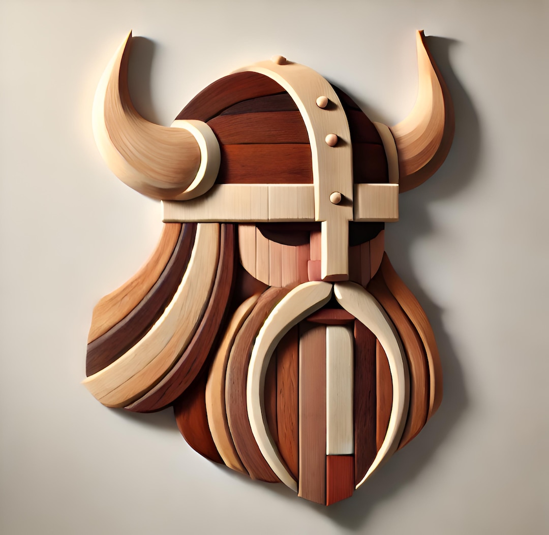 Viking Scroll Saw Pattern - Wood Intarsia Plan - Downloadable PDF ...