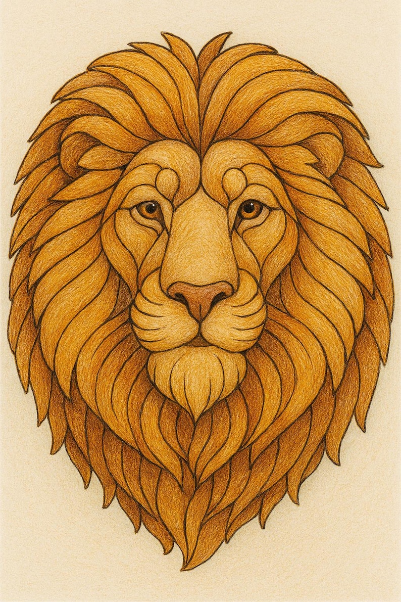 4 Animal Intarsia Scroll Saw Patterns PDF Bundle - Horse, Fox, Lion ...