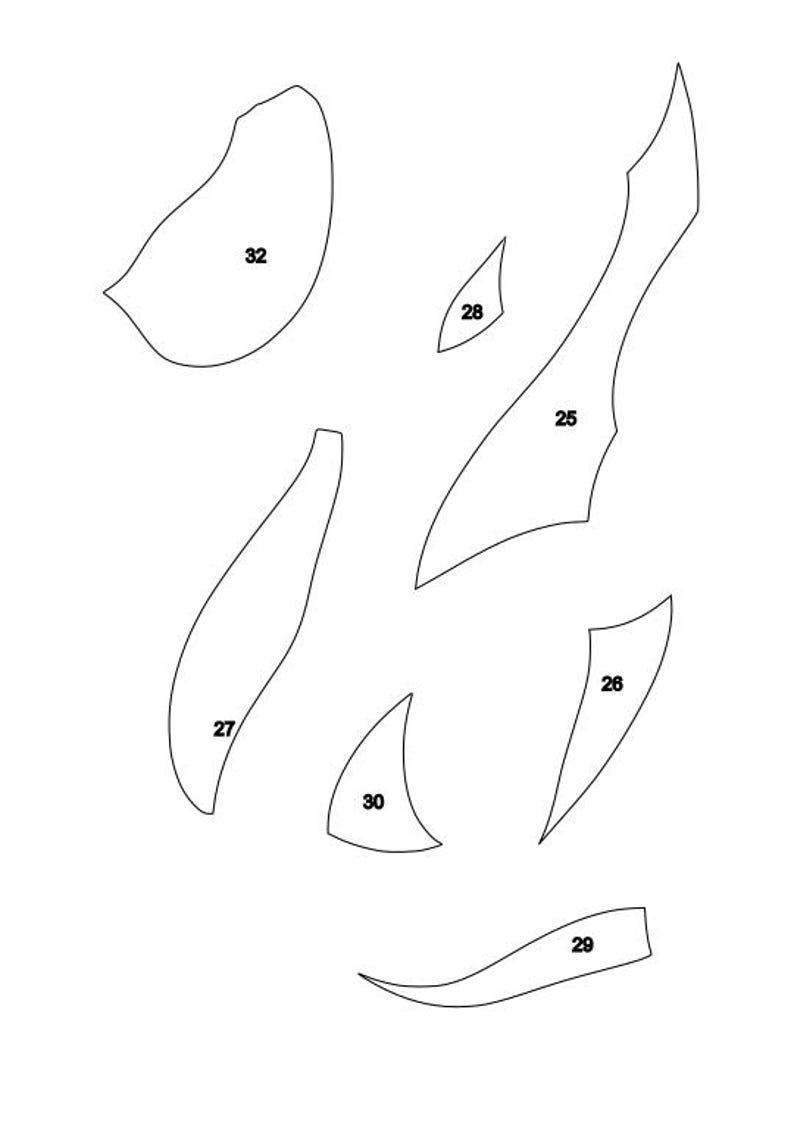 Animal Intarsia Patterns Set of 3 – Bear, Wolf & Bird Couple – Scroll ...