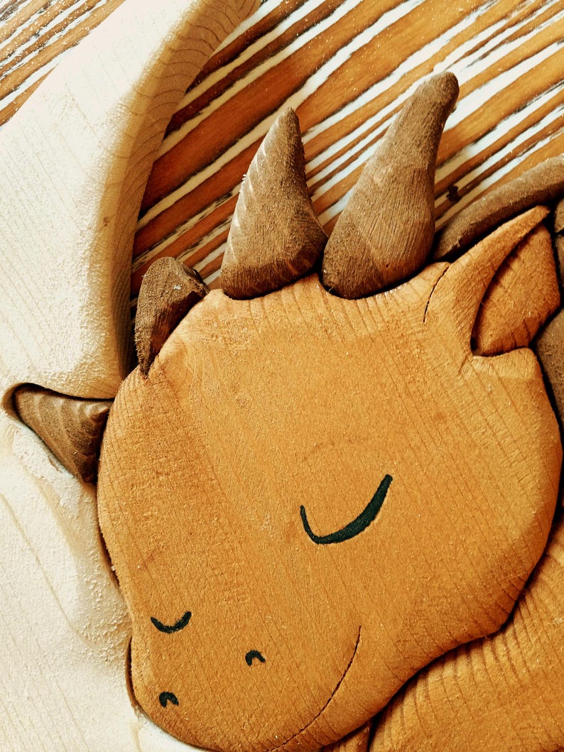 Intarsia Dragon Pattern PDF | DIY Scroll Saw Woodworking Plan ...