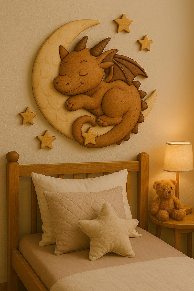 Intarsia Dragon Pattern PDF | DIY Scroll Saw Woodworking Plan ...