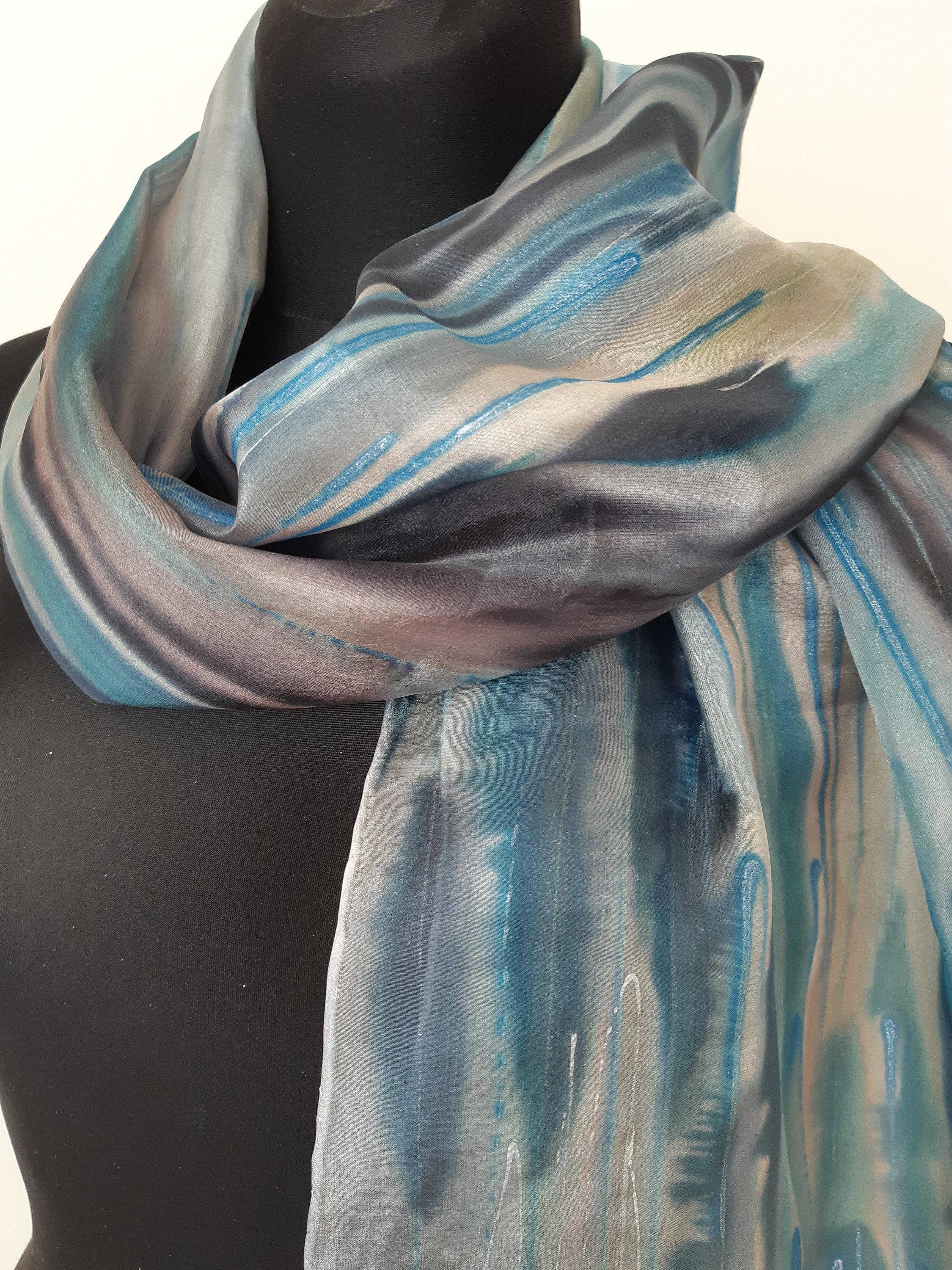 Magic Silk Scarf Custom Made. Handpainted in Your Colors and - Etsy