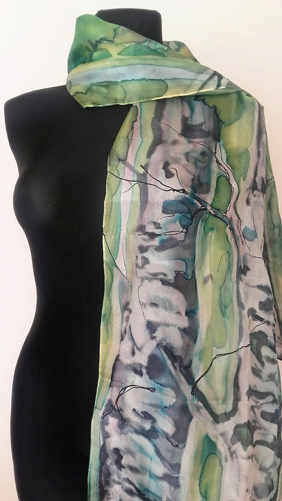Birch Trees Silk Scarf. Gift for Nature Lover. Wearable Art - Etsy
