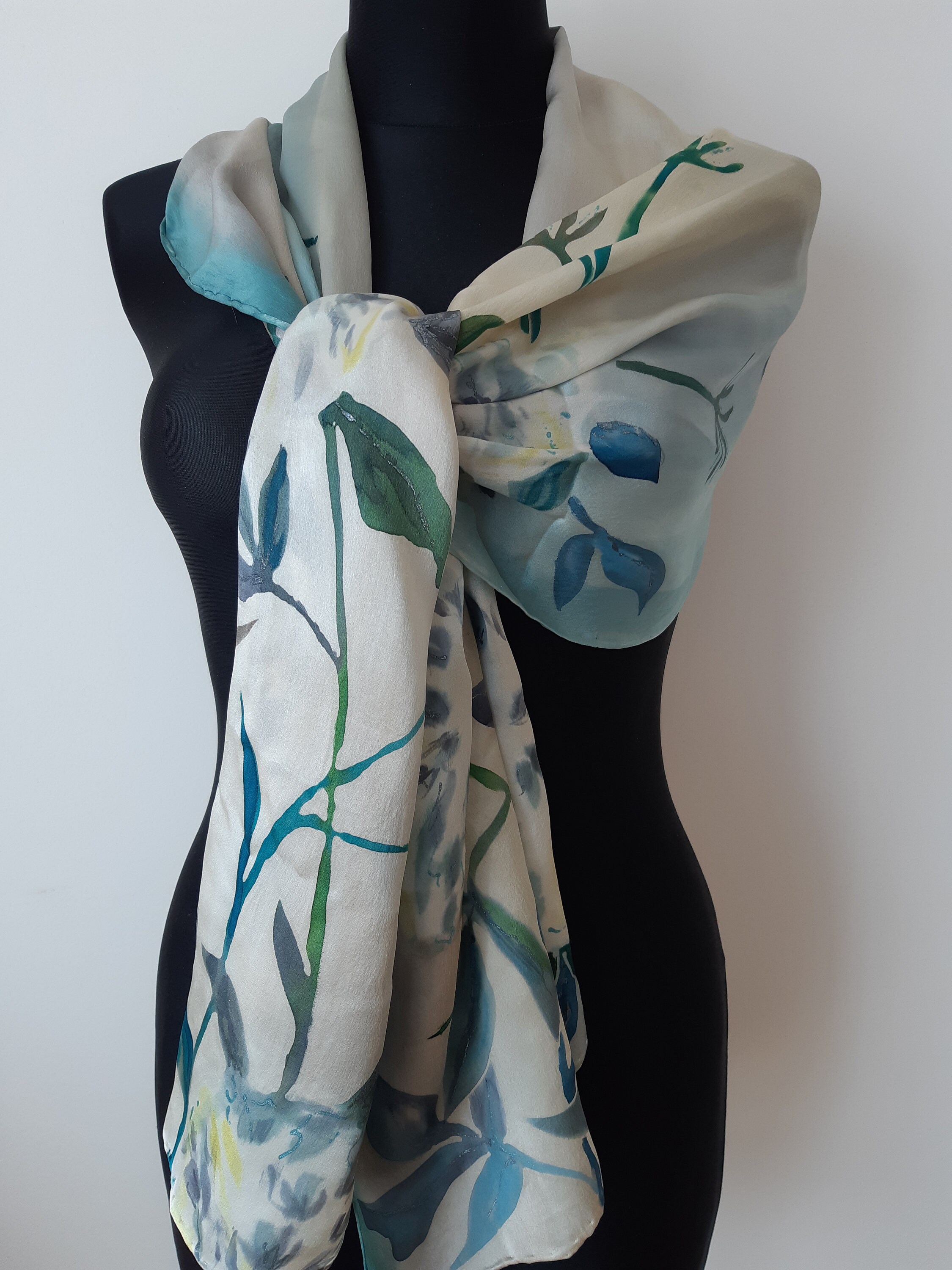 Magic Silk Scarf Custom Made. Handpainted in Your Colors and Motifs ...