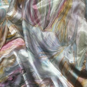 Magic silk scarf custom made. Handpainted in your colors and | Etsy