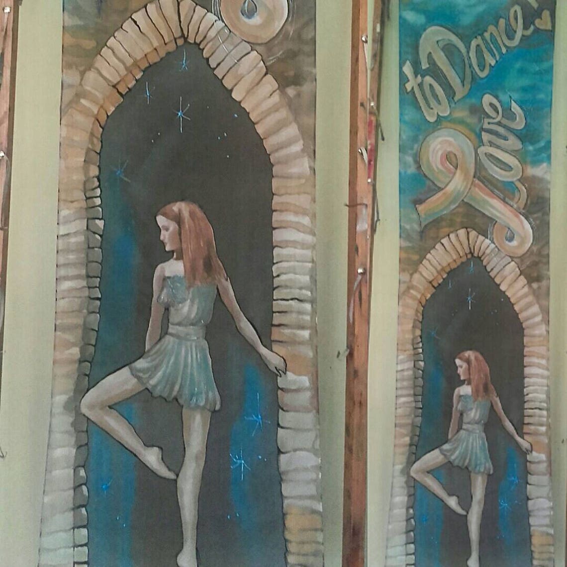 Custom Dancer Figure Painted on Silk. Made to Order. the Portrait of ...