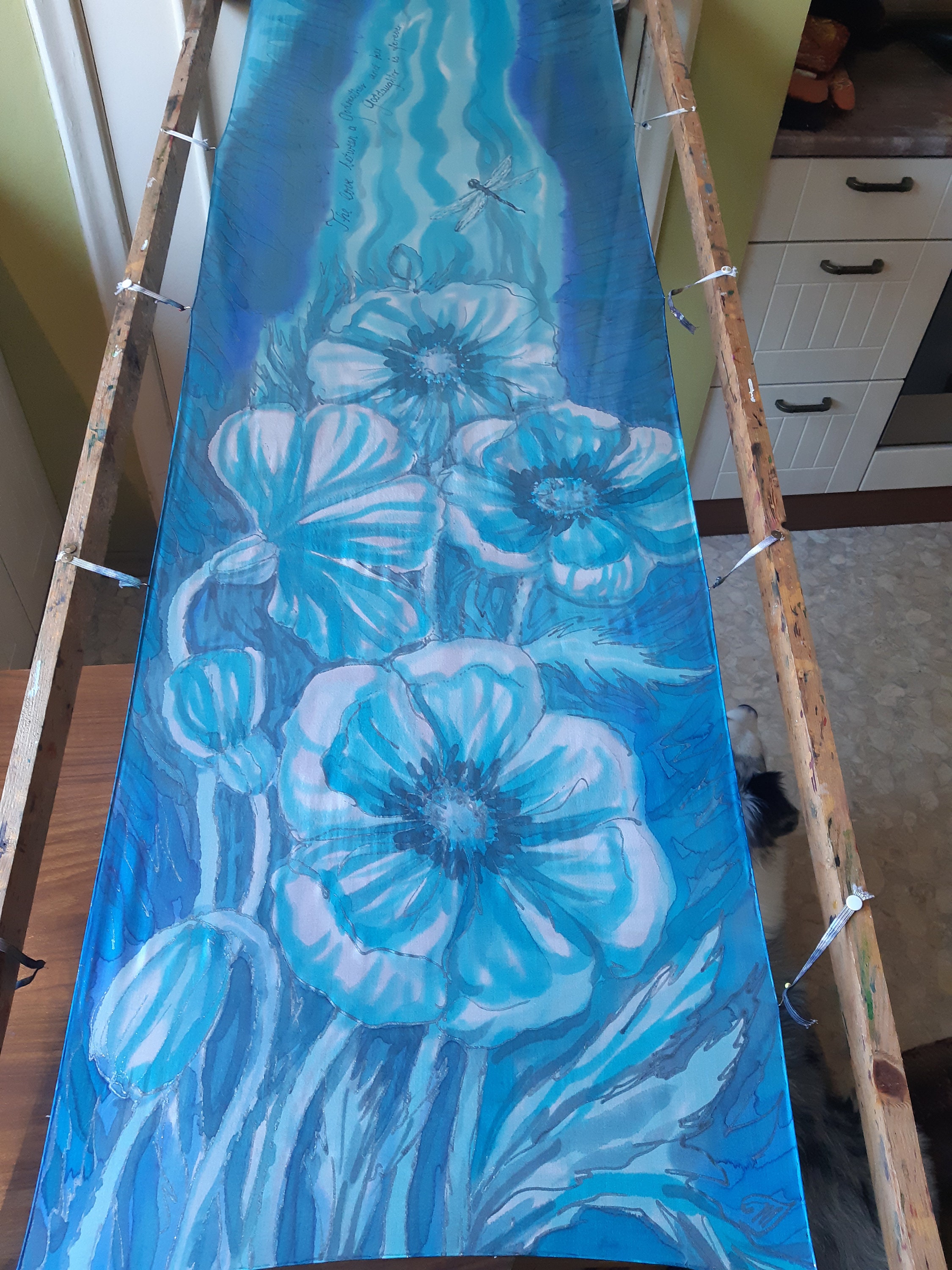 Magic Silk Scarf Custom Made. Handpainted in Your Colors and Motifs ...