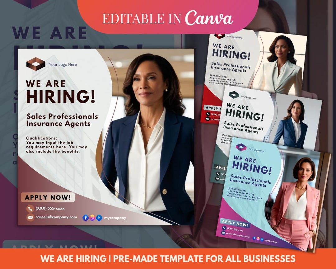 Job Openings Flyer Instagram Template | New Hire Announcement Graphic ...