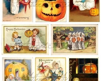 Halloween postcards | Etsy
