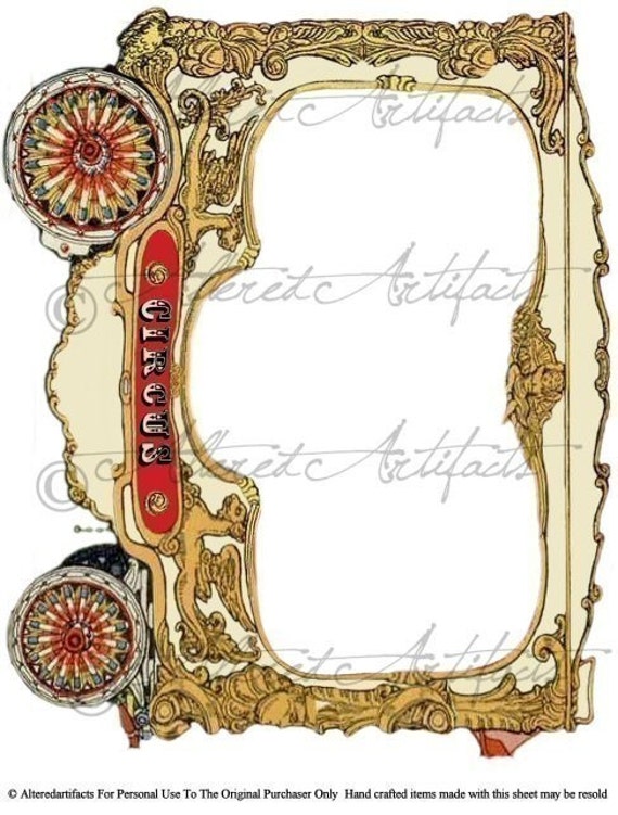 Free Vintage Circus Printables