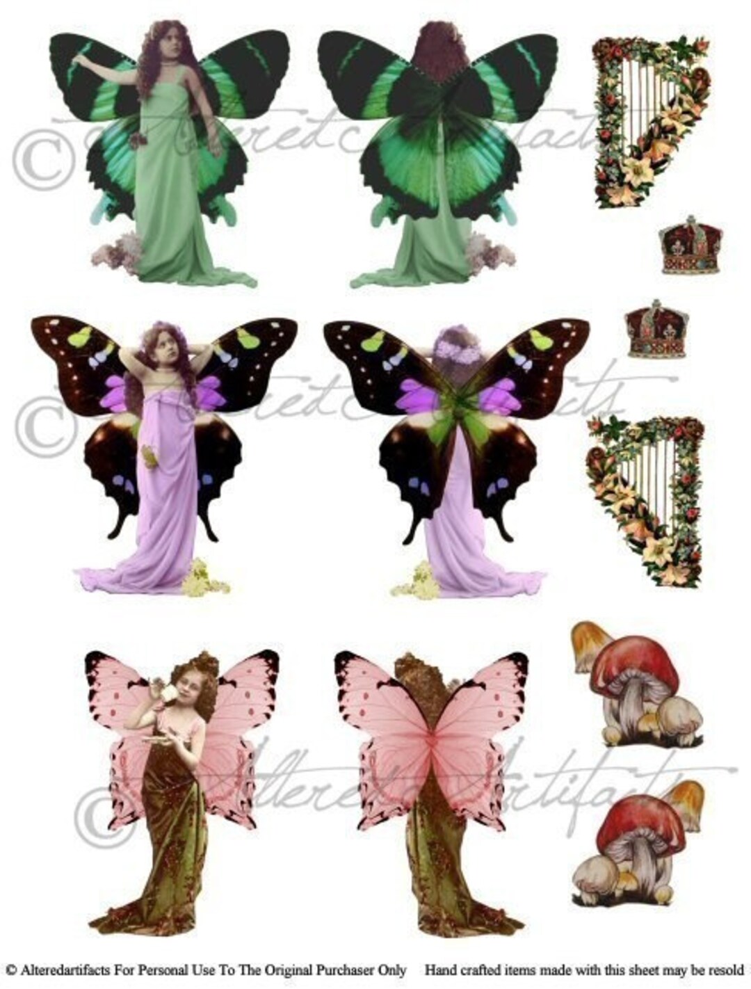 Printable Fairy Paper Doll Printable Paper Fairy Puppet Printable ...