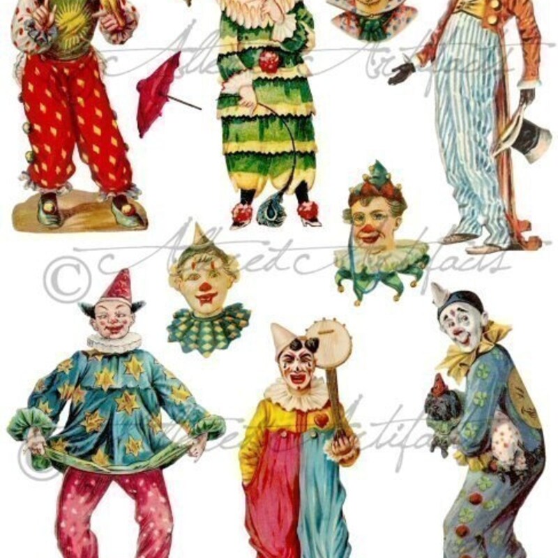 Circus Digital Paper - Etsy