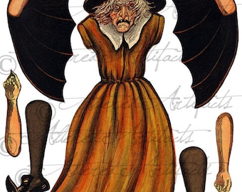 La Catrina Paper Puppet Halloween Holiday Printable - Etsy