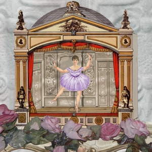 Ballet Paper Puppet Theater Vintage Night at the Ballet Theater Puppet ...