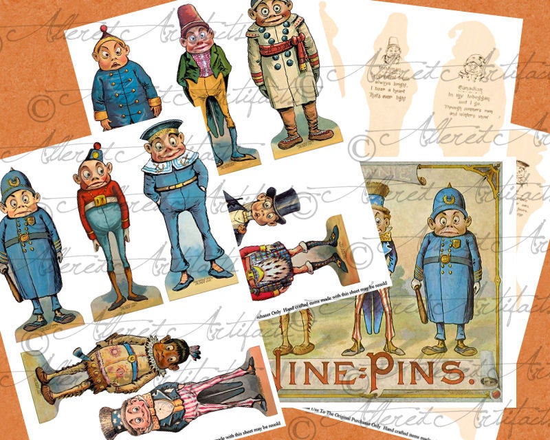 Nine Pins Brownies Game Table Top Bowling Vintage Style Palmer - Etsy ...