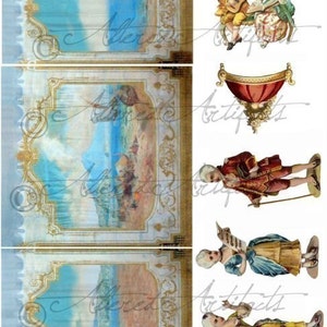 Vintage Steampunk Theater Printable Paper Puppet Paper Doll Music Hall ...