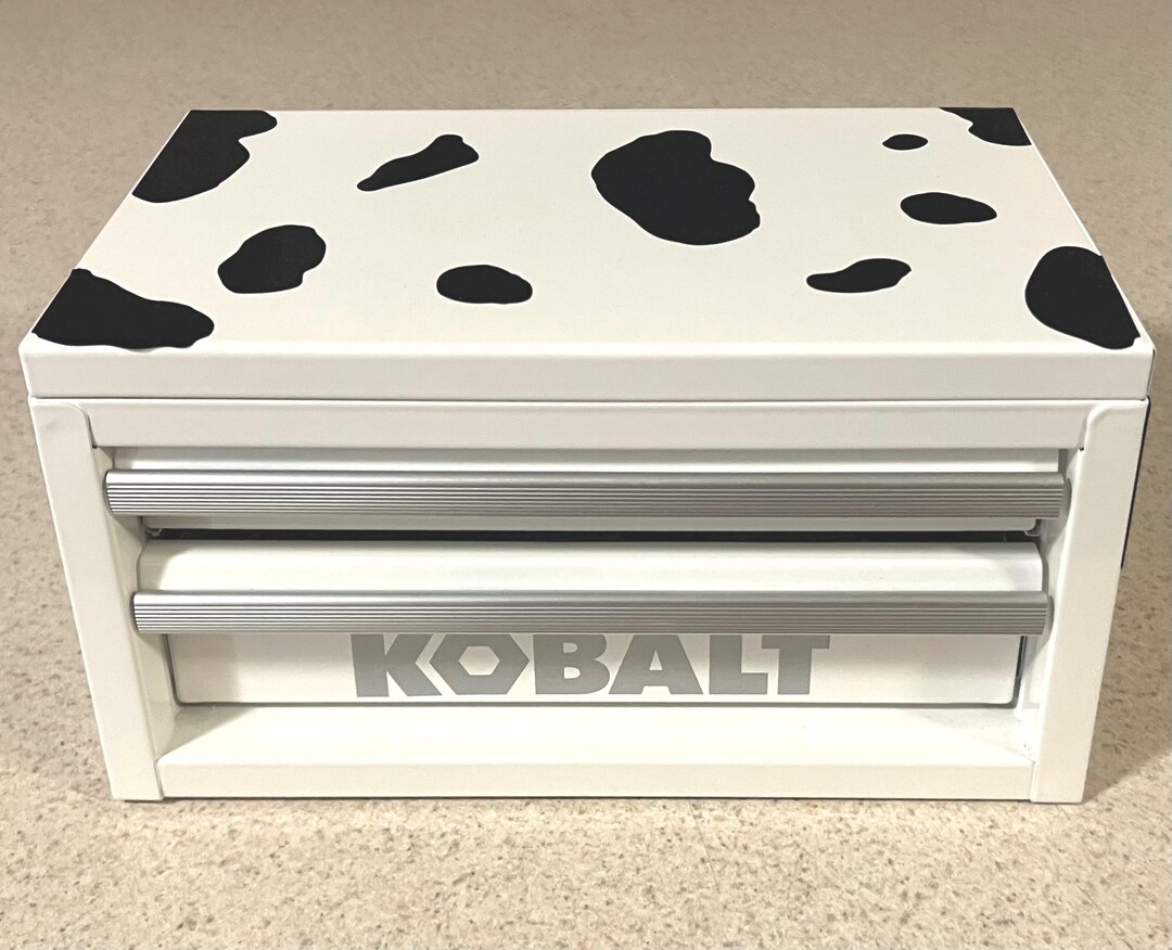 Custom Cow Print Toolbox - Etsy