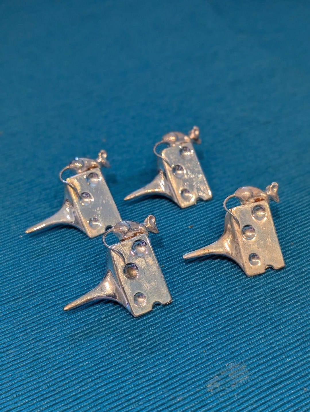 Set of 4 Vintage French 'silea' Mice Cheese Markers - Etsy