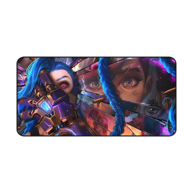 Jinx Desk Mat - League of Legends Desk Pad, Arcane Mousepad, Lol Gaming ...