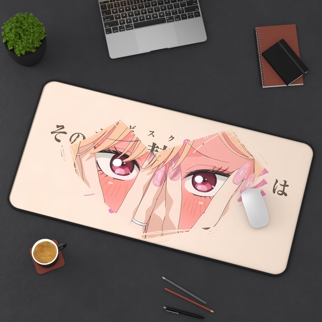 Anime Girl Waifu Mousepad - Cute Kawaii Desk Mat, Aesthetic Gaming ...