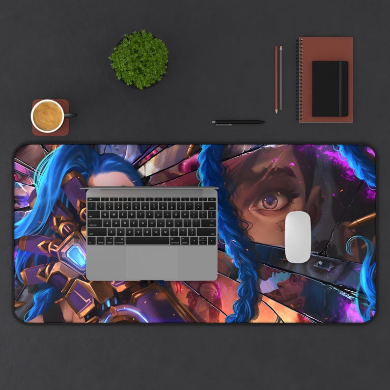 Jinx Desk Mat - League of Legends Desk Pad, Arcane Mousepad, Lol Gaming ...
