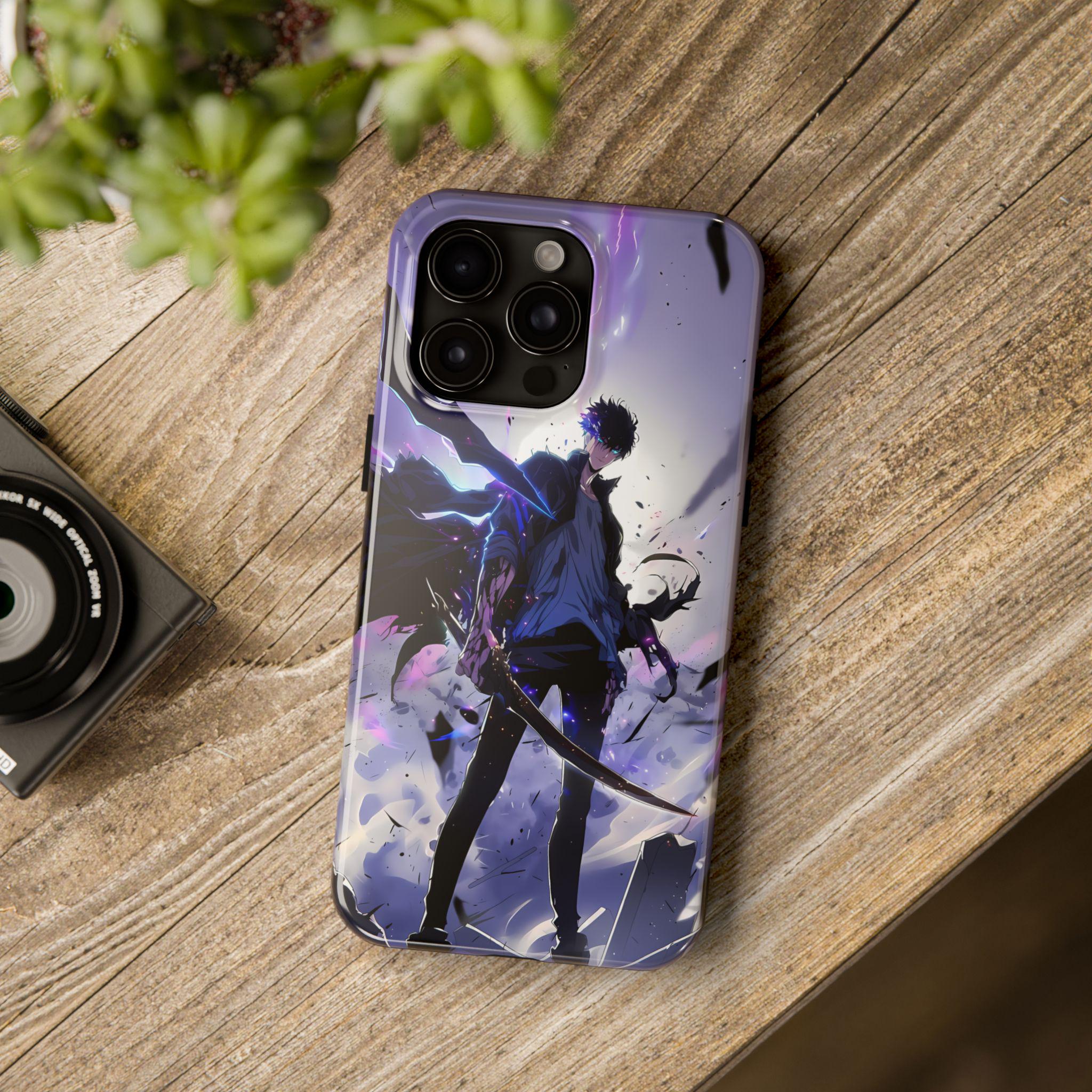 Sung Jin-woo iPhone Case | Solo Leveling Phone Cover | Anime Design ...