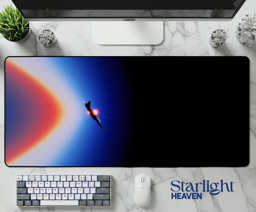 Fighter Jet Deskmat | Military Aviation Mouse Pad | Gaming Desk Mat ...