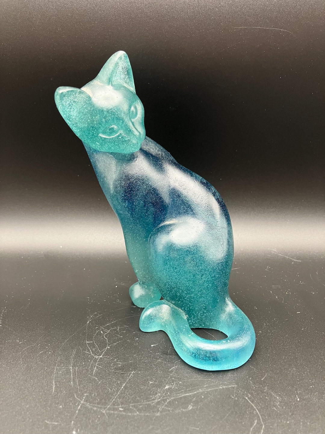 Daum "russian Cat" Pate De Verre Figure - Etsy