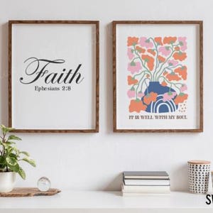 Christian Boho Flowers SVG PNG Bundle - Etsy