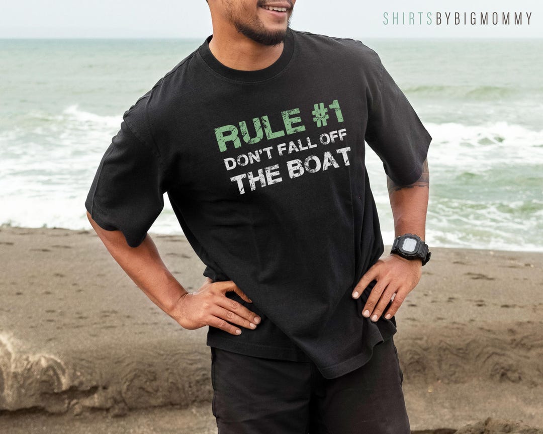 Funny Cruise Shirts, Rule #1 Don't Fall off the Boat Shirt, Cruise T ...