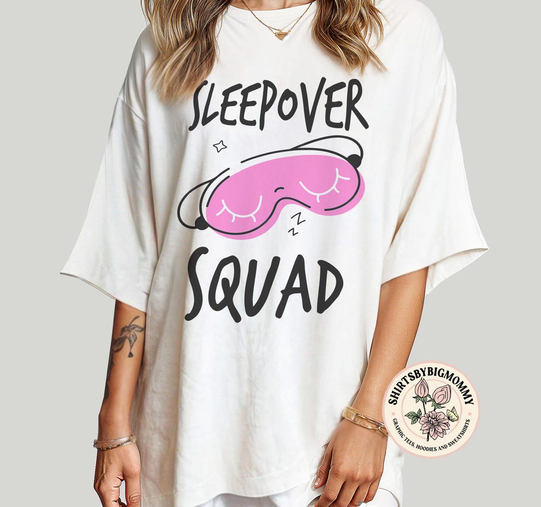 Sleepover Squad Shirts, Sleepover Tee, Sleepover Gift, Slumber Party ...