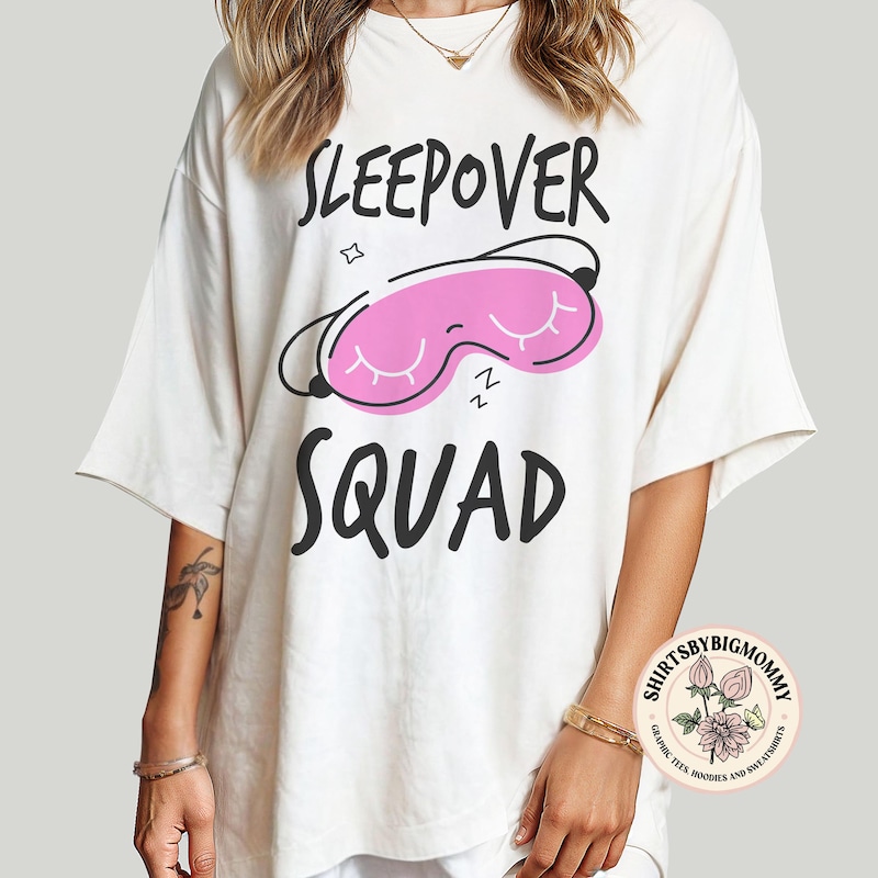 Girls Sleepover Tshirts - Etsy