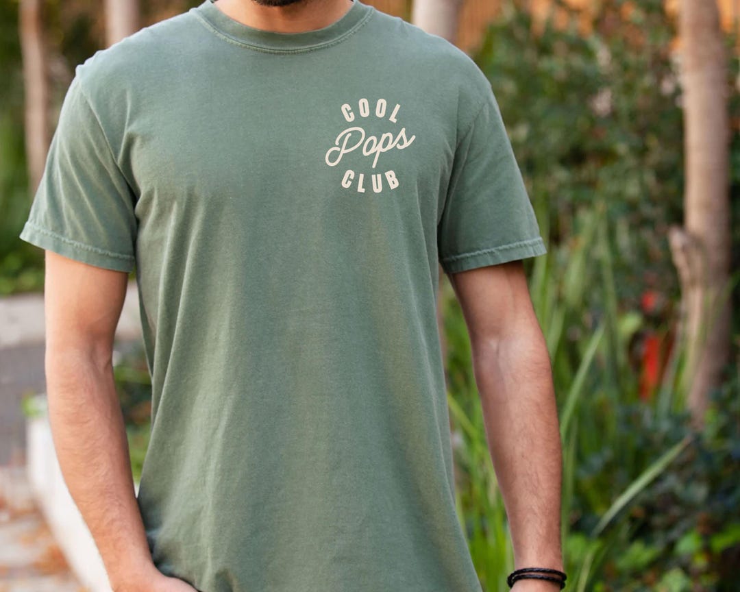Cool Pops Club Shirt, Trendy Comfort Colors® Pops Shirt, Father's Day ...