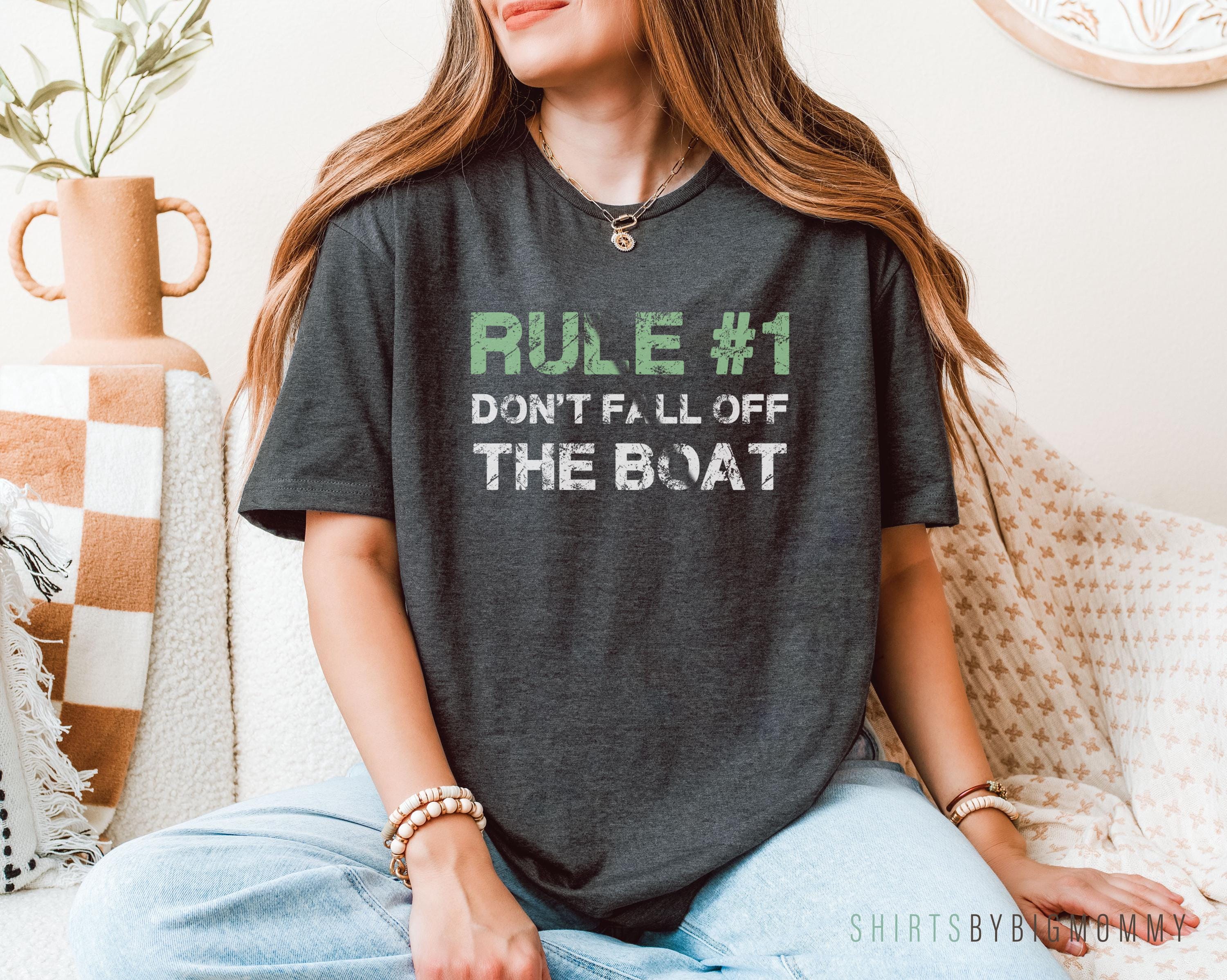 Funny Cruise Shirts, Rule #1 Don't Fall off the Boat Shirt, Cruise T ...