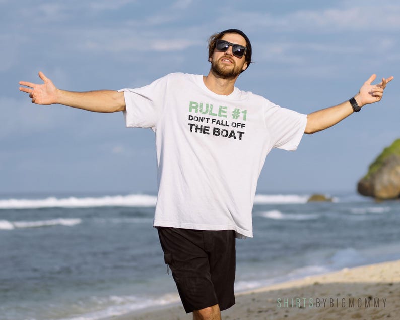 Funny Cruise Shirts, Rule #1 Don't Fall off the Boat Shirt, Cruise T ...