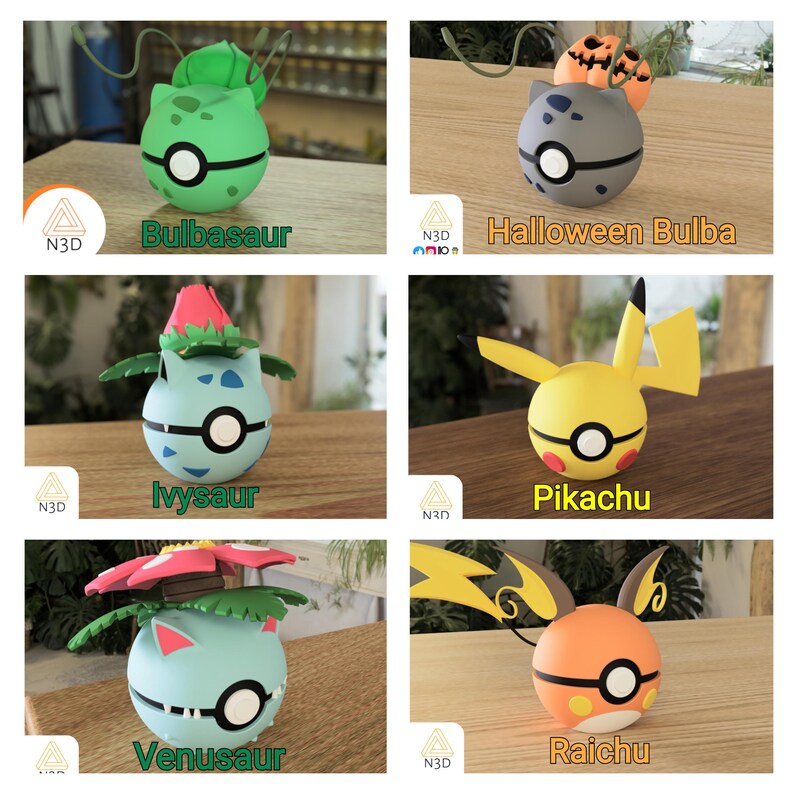 Pokemon Inspired Pokeball Collection - Etsy