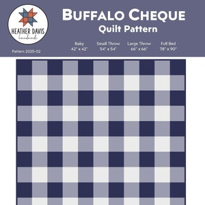 Buffalo Cheque Quilt Pattern--beginner Friendly! - Etsy