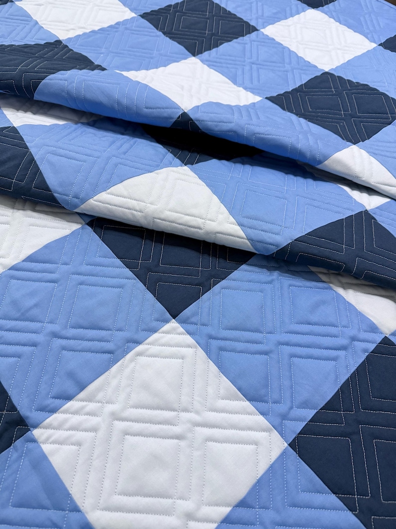 Easy Buffalo Check Quilt Pattern: Simple Fast Beginner Gingham (PDF ...