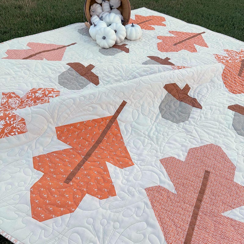 Oak Leaf Quilt Pattern - Etsy