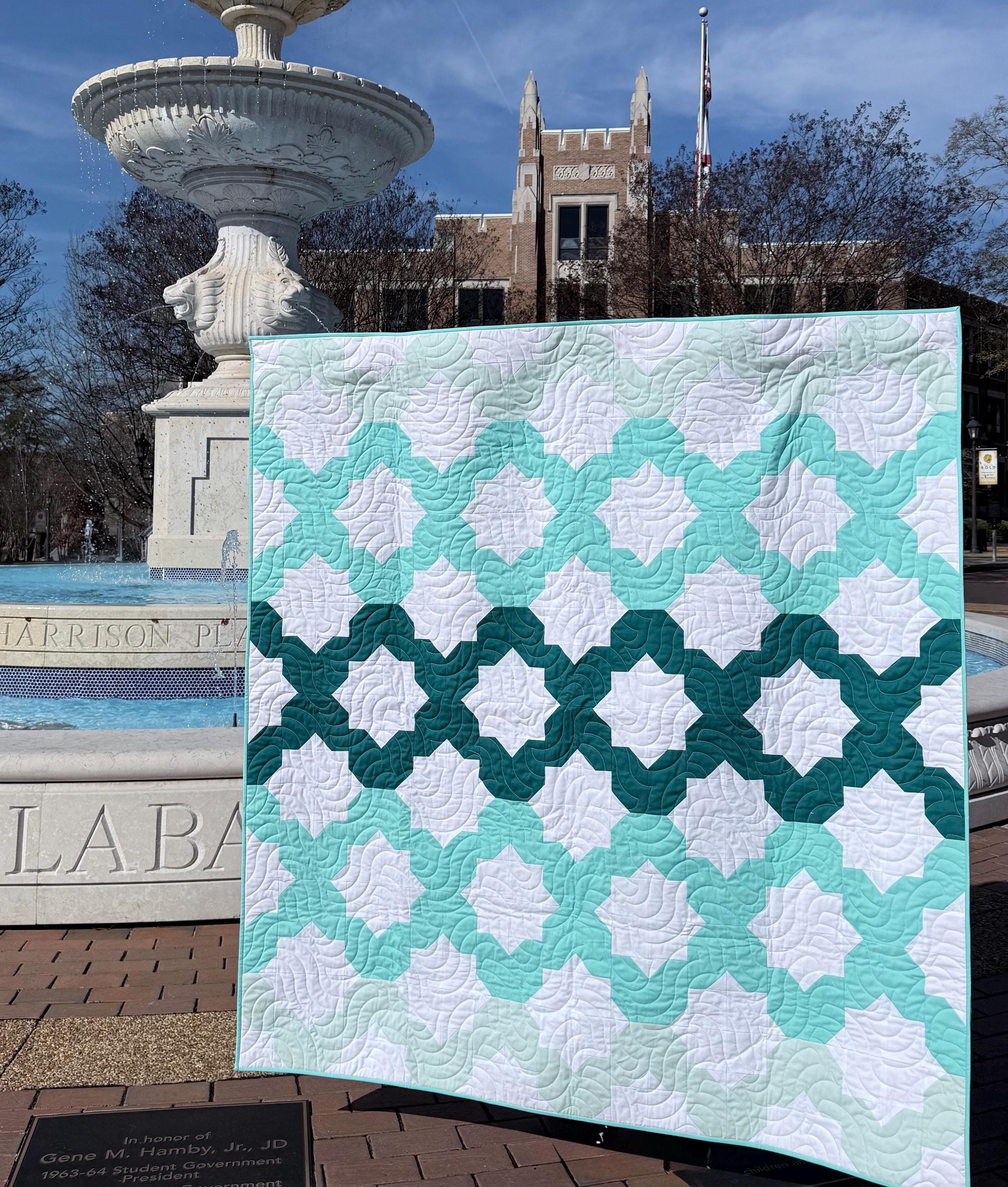 Chapel Stars Quilt Pattern: Easy Patchwork for Baby, Throw, Full Size ...