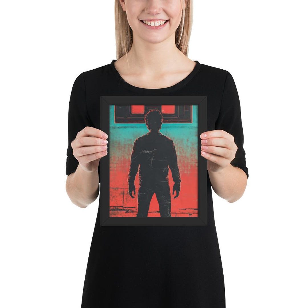 Retro 80s Horror Movie Poster | VHS Aesthetic Wall Art | Neon Slasher ...