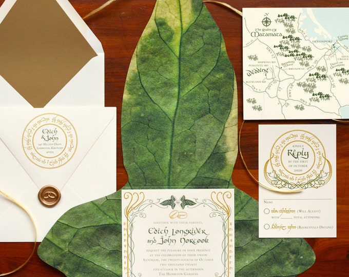 Tolkien Invitation Suite - SAMPLE ONLY - Price is Not Full Order per ...