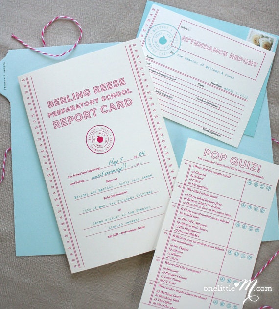 Reports Are in Invitation SAMPLE ONLY price is Not Full | Etsy