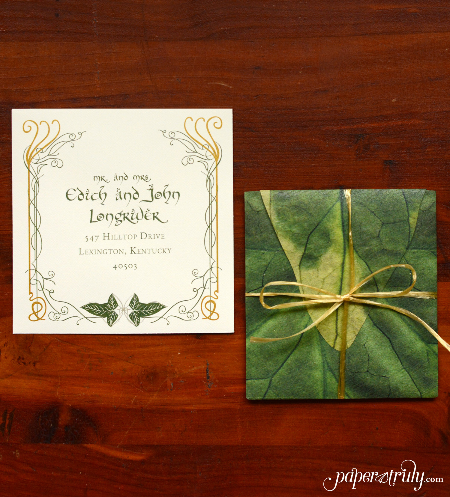 Tolkien Invitation Suite - SAMPLE ONLY - Price is Not Full Order per ...