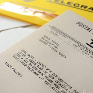 Send A Telegram Greeting Card - Ships Directly to Your Recipient - Etsy