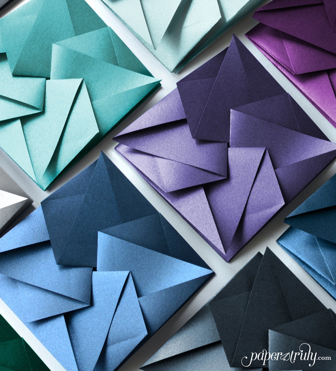 Origami Inner Envelope- Tato Style - Holds 5 Inch Square Cards - Etsy