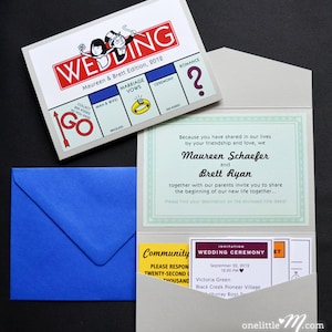 Monopoly Board Game Themed Invitation - Wedding, Mitzvah, Any Event ...