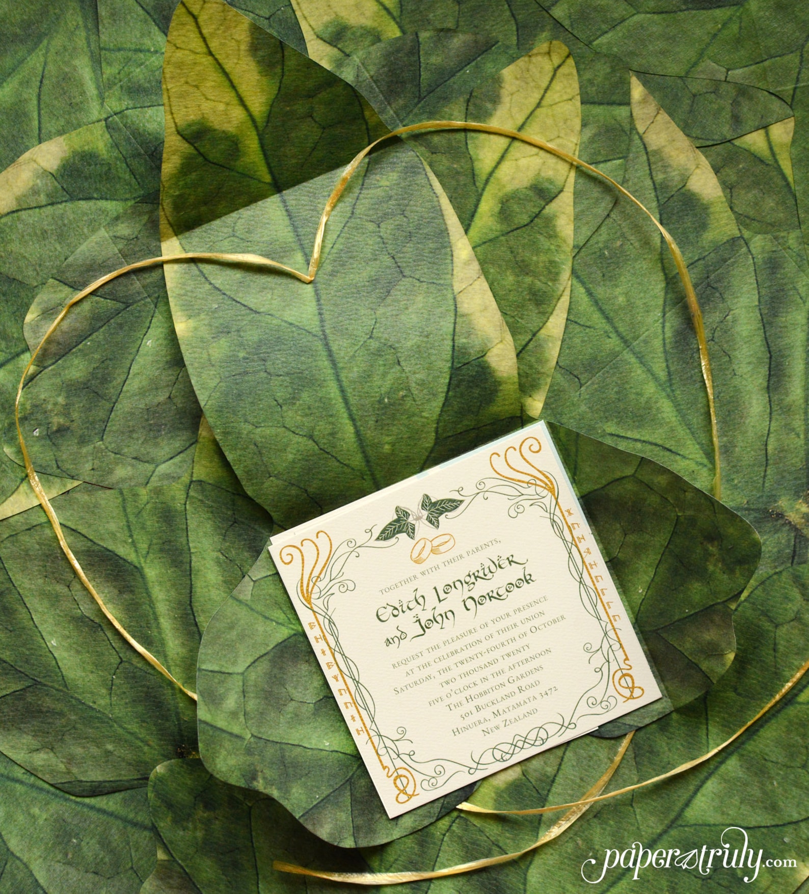 Tolkien Invitation Suite SAMPLE ONLY Price is not full | Etsy